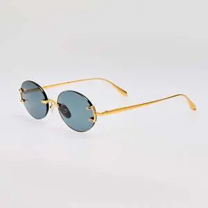 Linda Farrow Rimless Oval Sunglasses