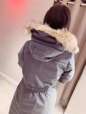 Canada Goose Elrose Hooded Zipper Down Jacket
