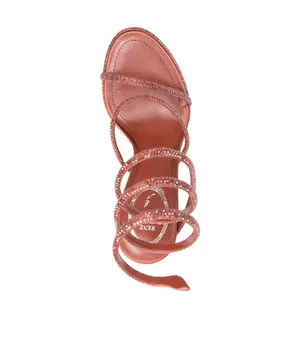 Rene Caovilla Embellished Stiletto Heeled Sandals - Pink