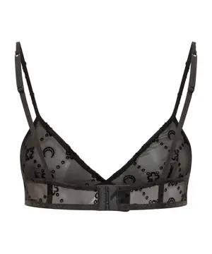 MARINE SERRE Moon Pattern Tulle Bralette