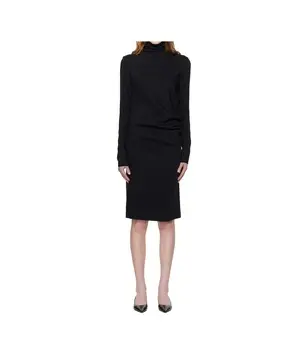 TOTEME High-neck Twisted Seam Dress