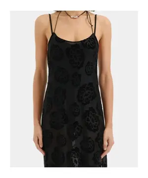 SIR. Vittoria Midi Dress With Floral Pattern And Side Slits