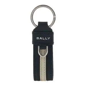 Bally Suture Detail Keychain - Black