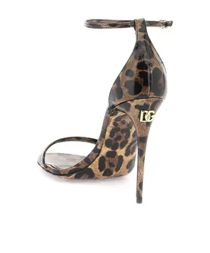 Dolce & Gabbana Leopard Print Stiletto Sandals