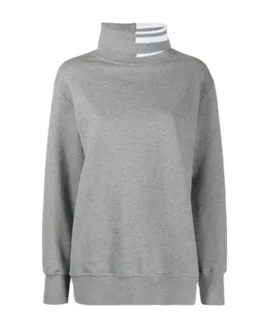 Thom Browne Four-stripe High-neck Sweatshirt