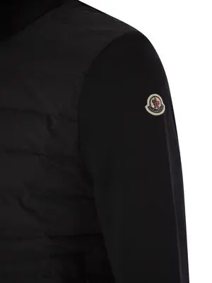 Moncler Zip-up Padded Cardigan - Black