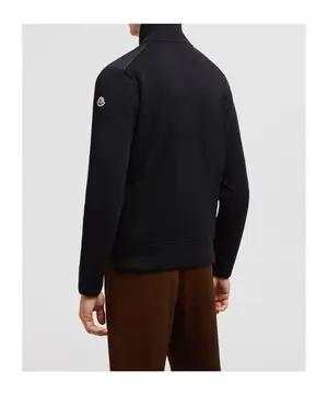 Moncler Zip-up Padded Cardigan - Black