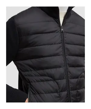 Moncler Zip-up Padded Cardigan - Black