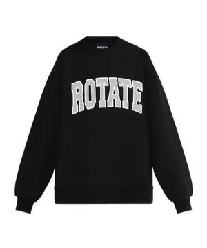 ROTATE BY BIRGER CHRISTENSEN Logo Embellished Sweatshirt - Black