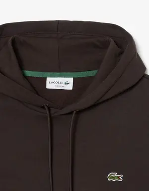 Lacoste Embroidered Logo Hoodie - Brown