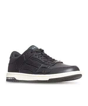 Amiri Low-top Paneled Lace-up Sneakers - Black