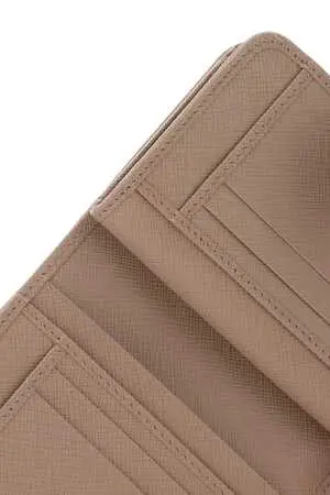 Prada Triangle Logo Zip-around Wallet
