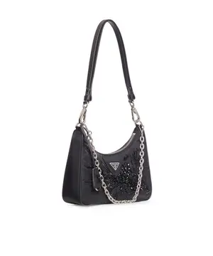 Prada Embellished Zipped Shoulder Bag