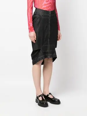 VIVIENNE WESTWOOD Denim Skirt With Zip Closure