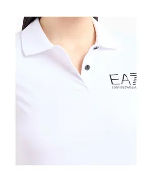 EA7 Logo Print Short Sleeve Polo Shirt