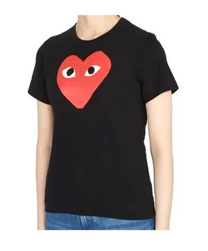 Play Comme Des Garcon Logo T-shirt - Black