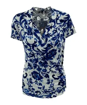 Max Mara Short-sleeved V-neck Top