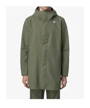 K-WAY Bonded Hooded Raincoat - Green