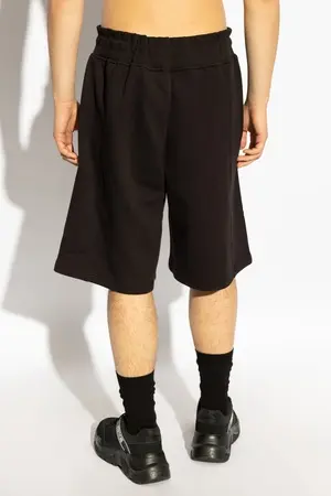 Versace Logo Embroidered Drawstring Shorts