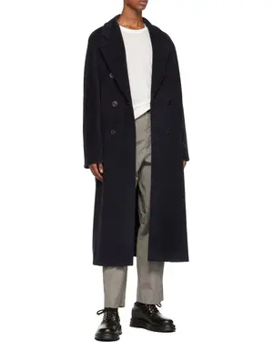 Max Mara 101801 Icon Double-breasted Coat In Cashmere And Beaver Hair