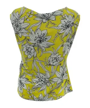 Max Mara Sleeveless Floral Print Top