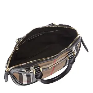 Burberry Spliced Logo Handbag - Black