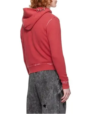 We11Done Pierced Zip-up Hoodie