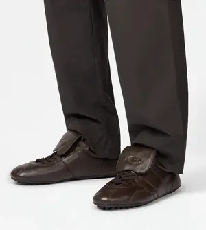 TOD'S Low-top Lace-up Sneakers - Brown