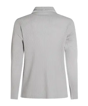 Issey Miyake Homme Plissé High Neck Pleated Top