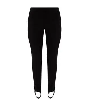 Moncler High-waisted Stirrup Skinny Trousers - Black