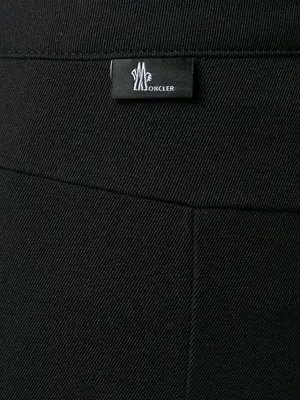Moncler High-waisted Stirrup Skinny Trousers - Black