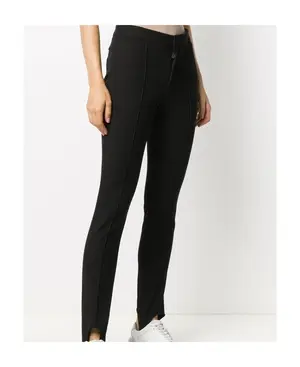 Moncler High-waisted Stirrup Skinny Trousers - Black