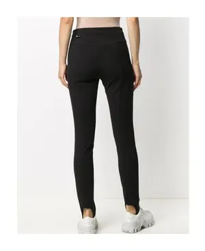 Moncler High-waisted Stirrup Skinny Trousers - Black