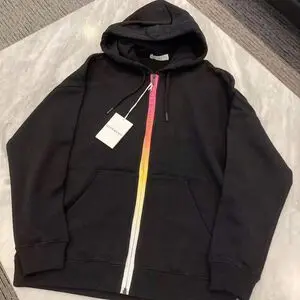 Givenchy Zip-up Logo Trim Hoodie