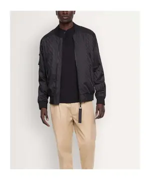 Moose Knuckles Courville Zip-up Bomber Jacket - Black