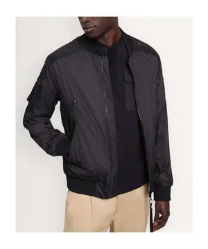 Moose Knuckles Courville Zip-up Bomber Jacket - Black