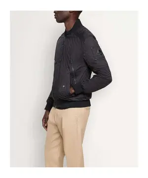 Moose Knuckles Courville Zip-up Bomber Jacket - Black