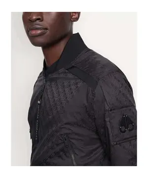 Moose Knuckles Courville Zip-up Bomber Jacket - Black