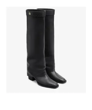Fendi Tubular Leg Boots - Black
