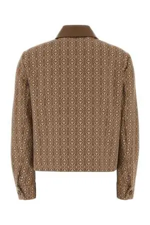 Max Mara Logo-jacquard Jacket - Camel