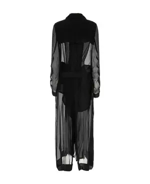 ANN DEMEULEMEESTER Logo Trench Coat