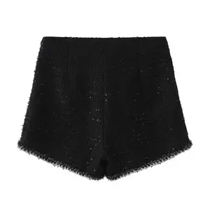 Marissa Chiara Tweed Detail Shorts