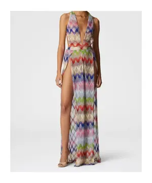 Missoni Zigzag Pattern Maxi Dress