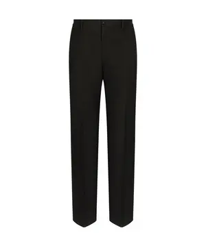 Dolce & Gabbana Virgin Wool Straight-leg Trousers