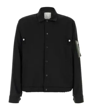 Sacai Zip Up Blouson - Black
