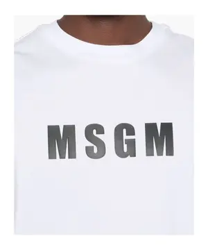 MSGM Logo-printed Crewneck T-shirt