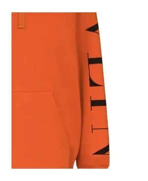 Valentino Garavani Logo Print Long Sleeve Hoodie