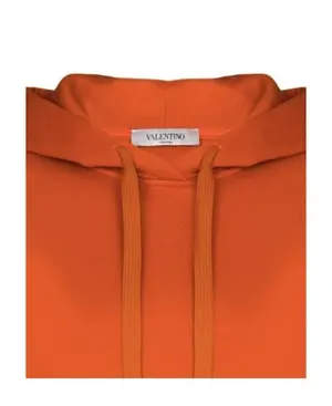 Valentino Garavani Logo Print Long Sleeve Hoodie