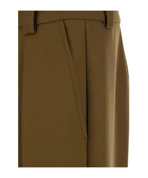 A.p.c. Regular Fit Pleat Detailed Trousers - Brown