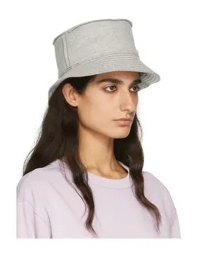 MAISON MICHEL Fisherman's Hat With Contrast Stitching
